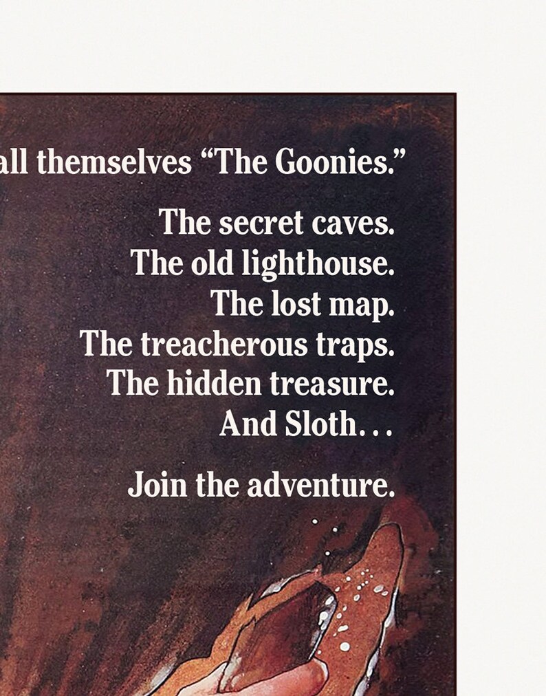 Goonies, 1985 - Digital Download, Printable Wall Art Print, Printable ...