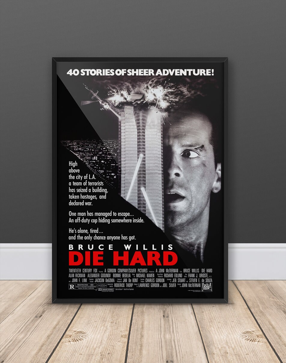 Die Hard Movie Poster Digital Poster Download 300dpi Jpeg - Etsy