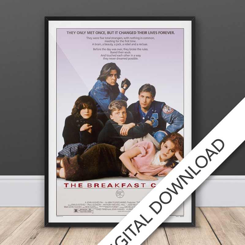 The Breakfast Club Poster - Etsy
