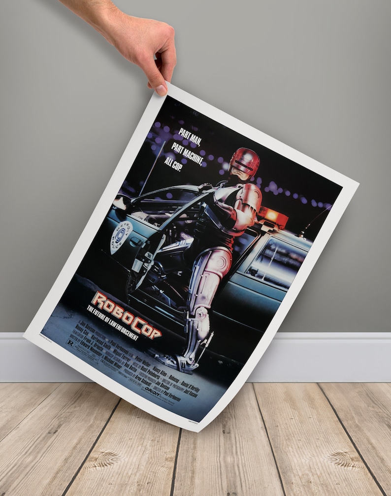 Robocop Movie Poster - 1987 - Digital Download, A3 Tabloid, Printable ...