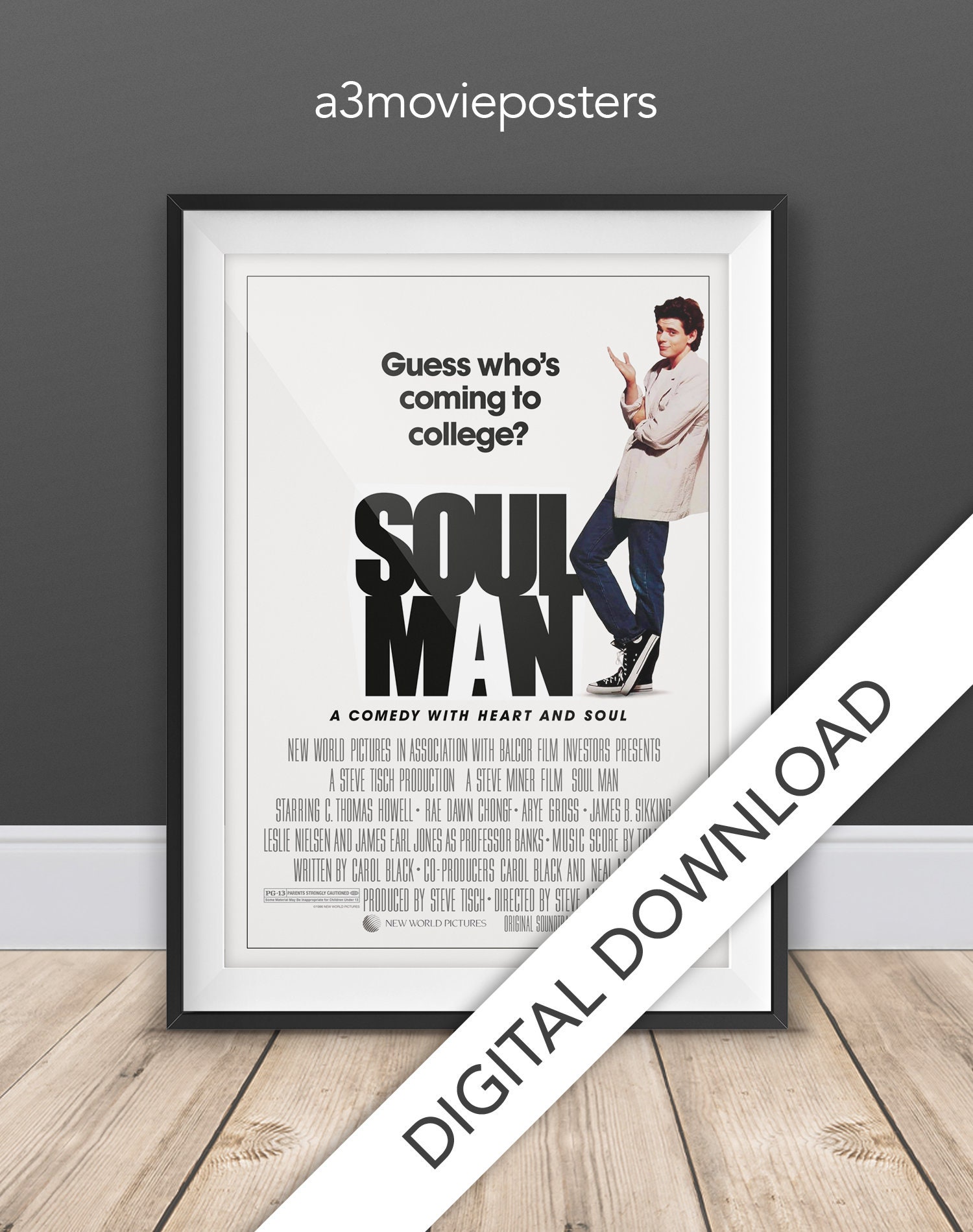 Soul Man Movie Poster Digital Download A3 Tabloid - Etsy UK