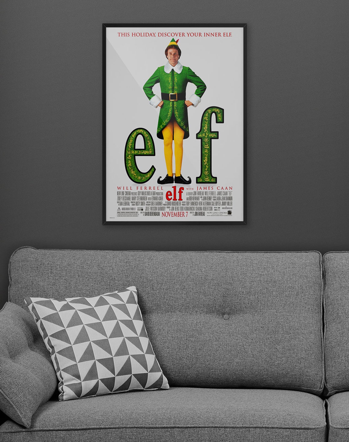 Elf - Movie Poster - Digital Poster Download, 300dpi Jpeg, A3 and ...