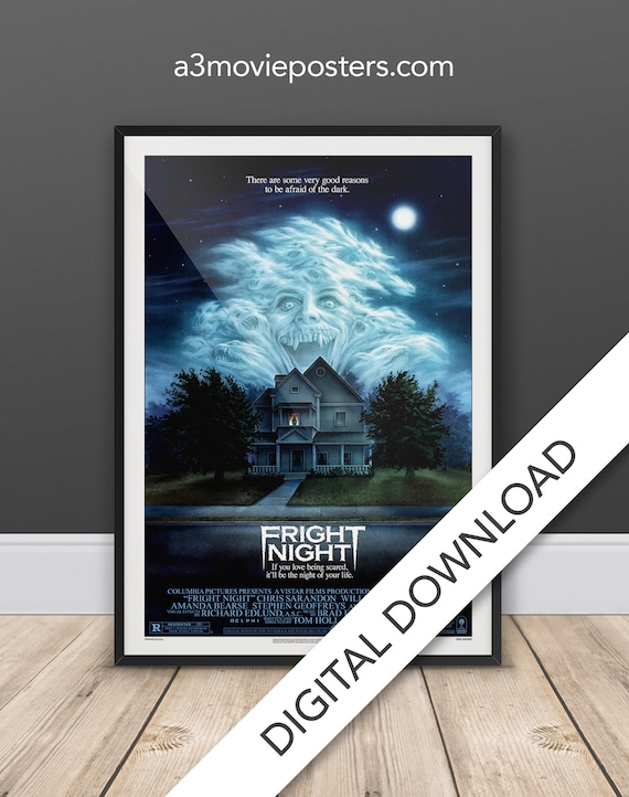 Fright Night Movie Poster 1985 Digital Poster Download - Etsy