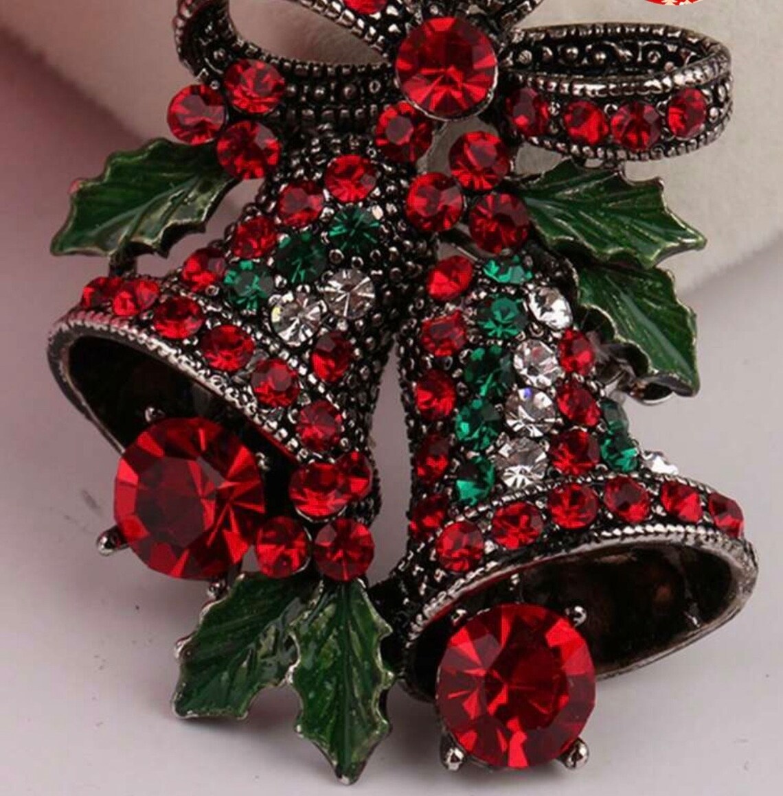 Christmas Bell Brooch/holiday Wearing. Shawl Pin/ Holiday Pin/ Brooch ...