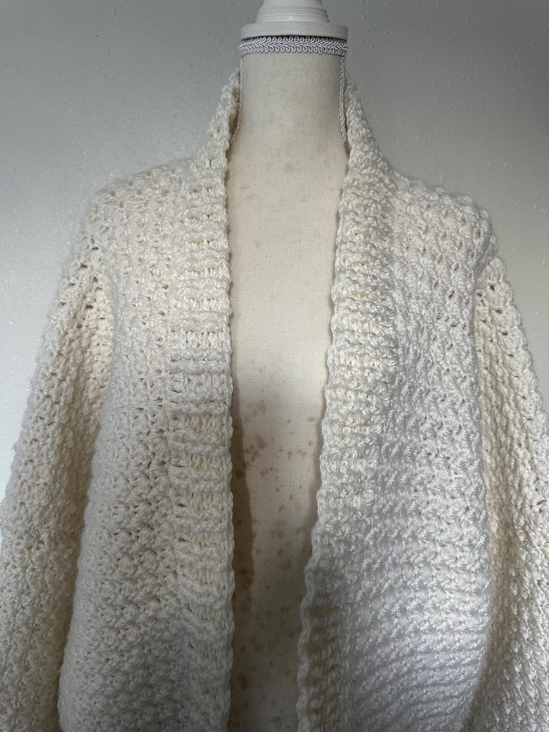 Crochet Cardigan/ Hand Made Cardigan/ Crochet Sweater/chunky Cropped ...