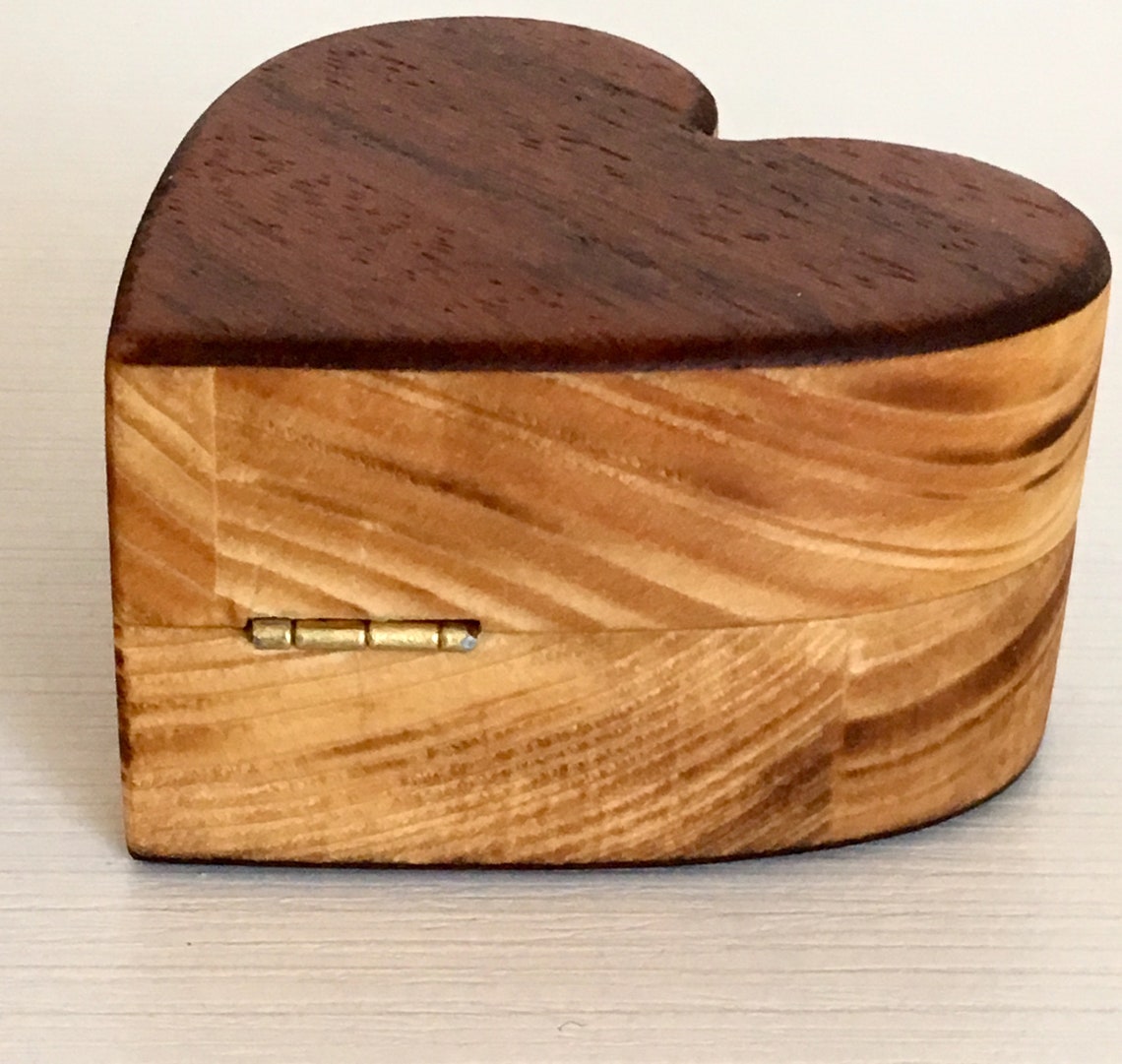 Wooden Ring Box Heart Box Heart Shaped Box Wooden Heart - Etsy