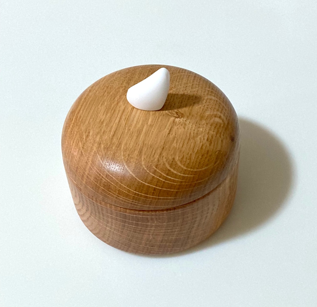 Oak Wood Storage Box - Etsy