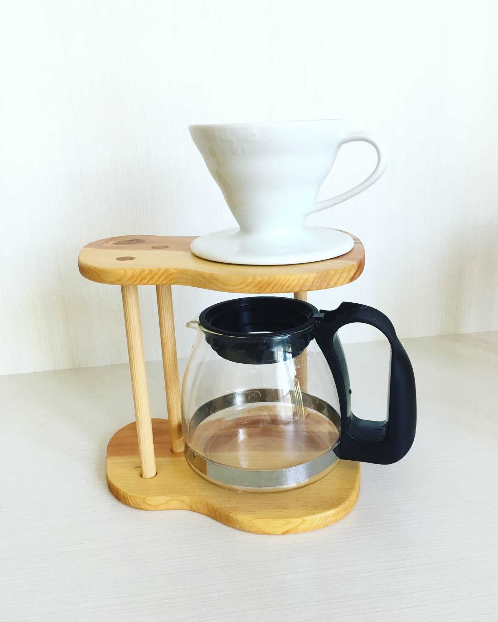 Wooden V60 Stand Drip Stand Pour Over Stand | Etsy