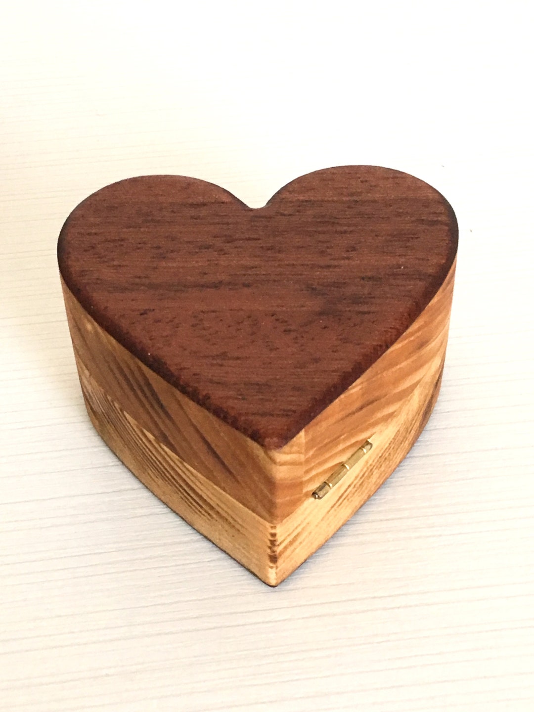 Wooden Ring Box, Heart Box, Heart Shaped Box, Wooden Heart, Heart Shape ...