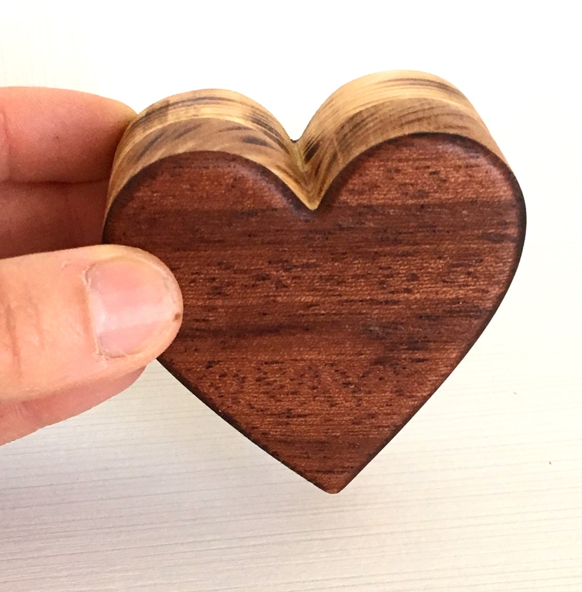 Wooden Ring Box Heart Box Heart Shaped Box Wooden Heart - Etsy