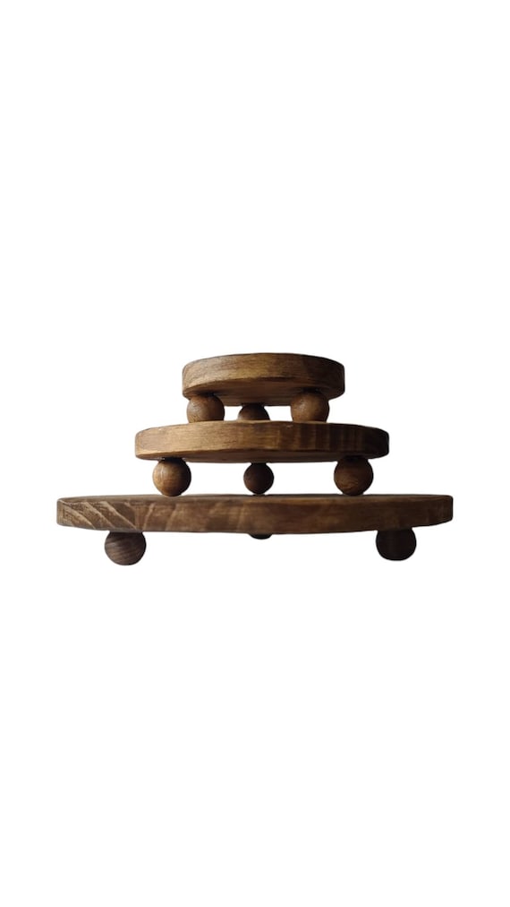 Wooden Round Riser Set of 3 - Etsy