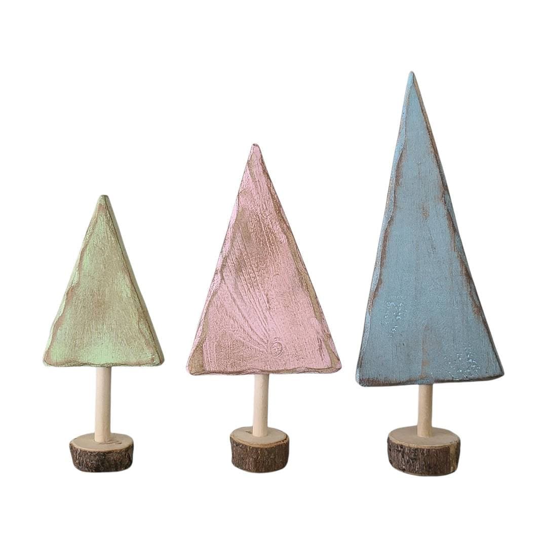Wooden Triangle Tree's - Etsy