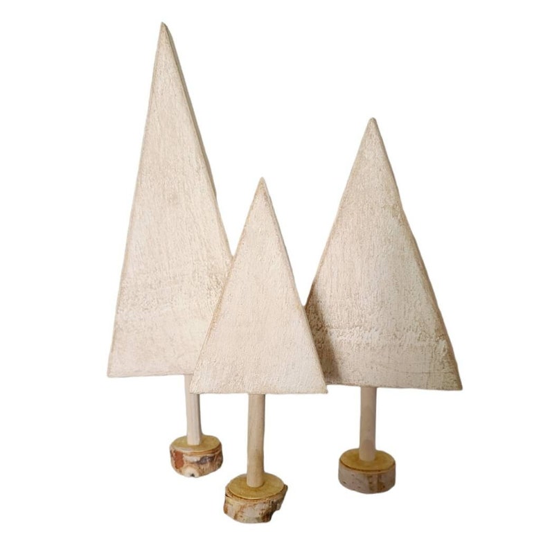 Wooden Triangle Tree's - Etsy