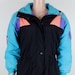 Vintage 90s Fluro Neon Ski Suit Jacket, Vintage Snow Suit Jacket, 90's ...
