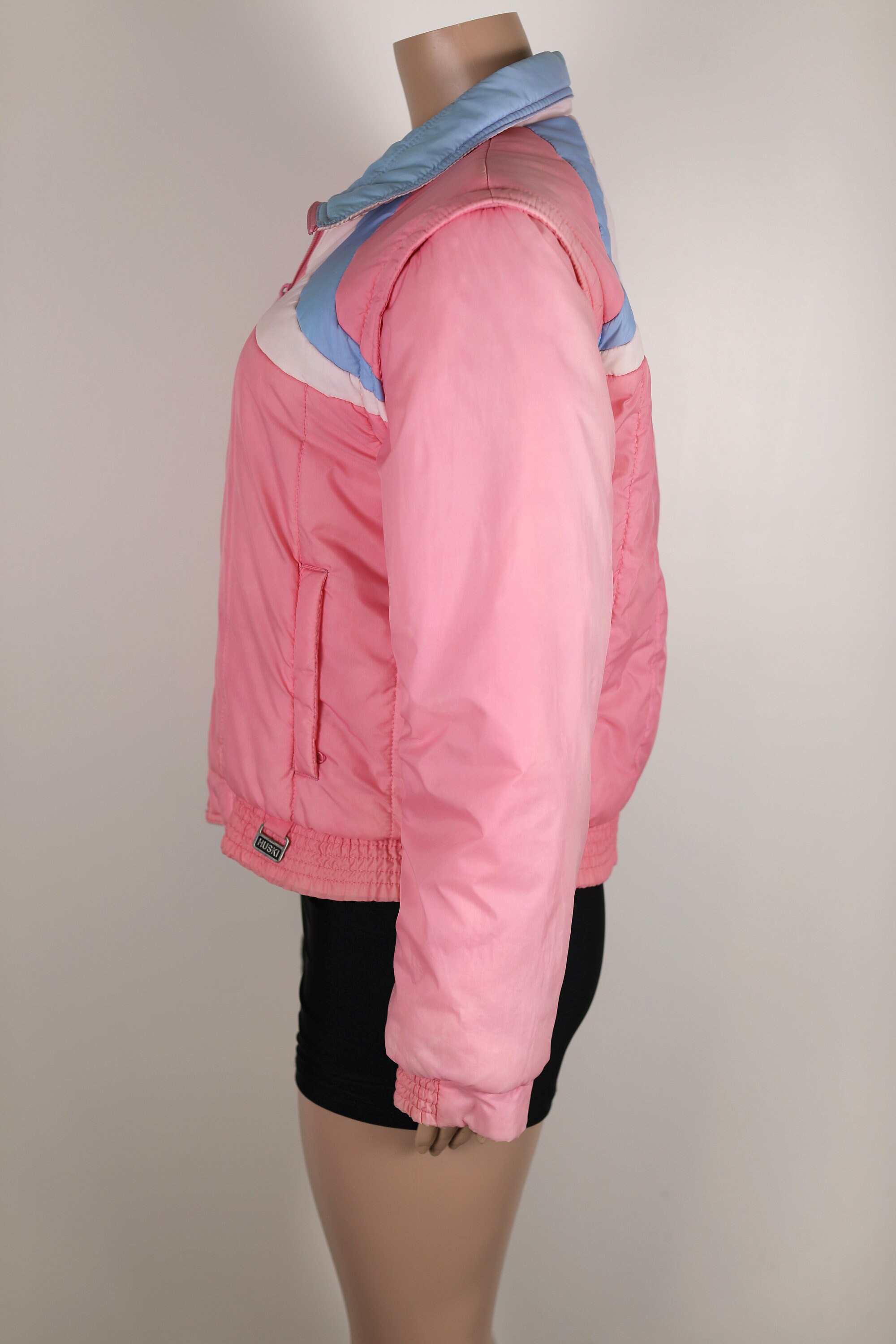 Vintage 80s Pastel Pink Puffer Jacket, Skii Barbie Jacket, Size 10 ...