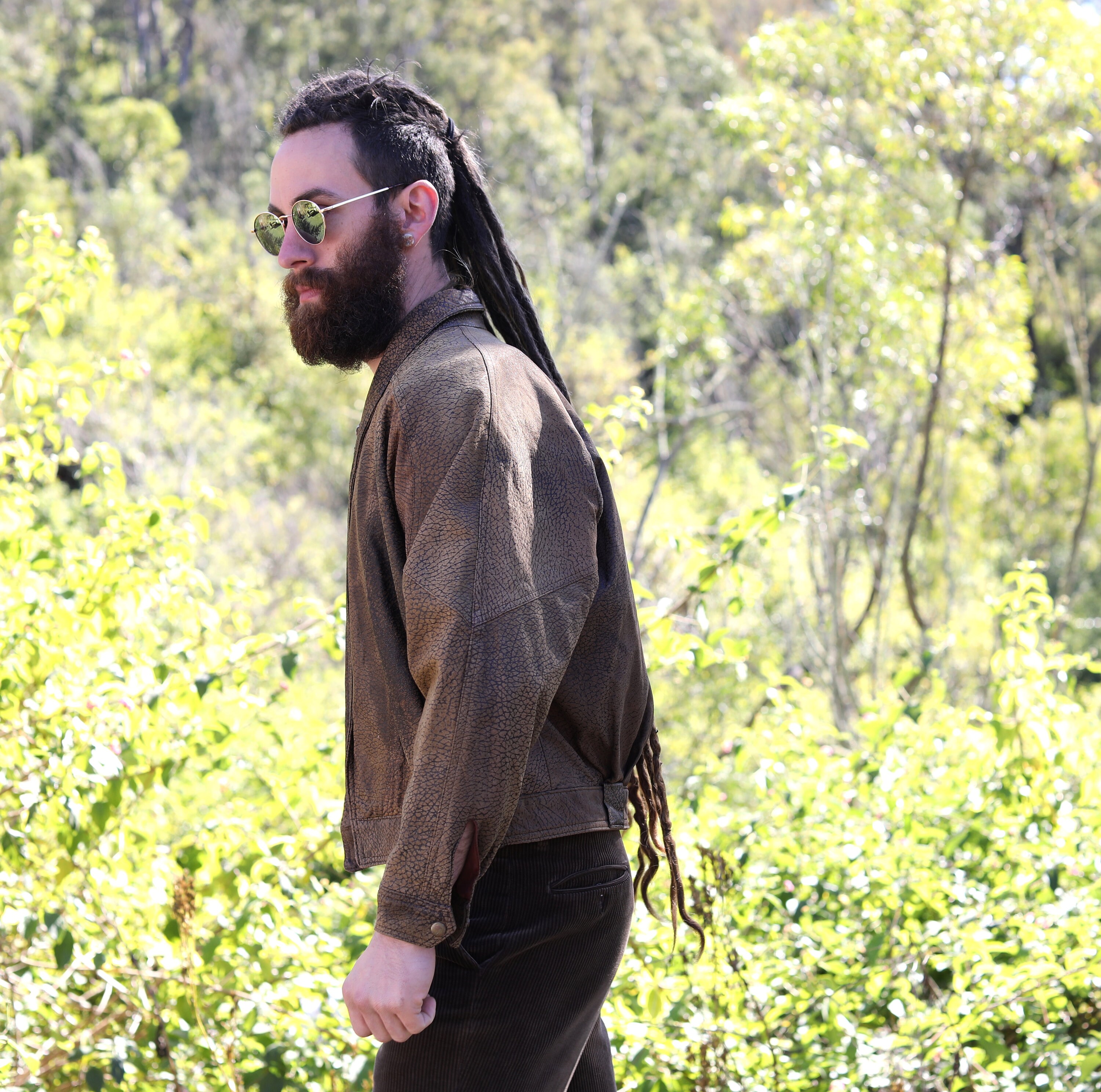 Vintage 80s Brown Leather Jacket, Kel Knight Jacket, Vintage 80s Acid ...