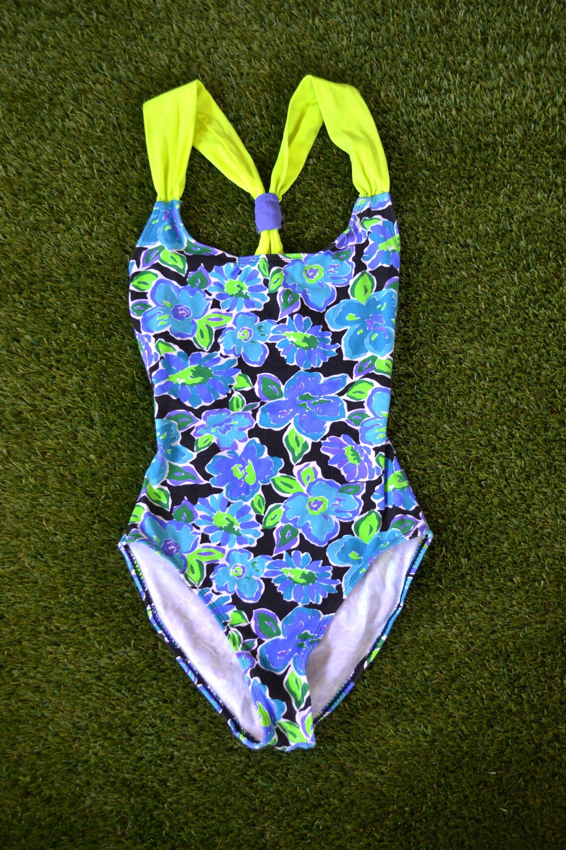 Vintage 90s Swim Suit, Cotton Swimsuit, 90s Swimmers, Fluro 90s ...