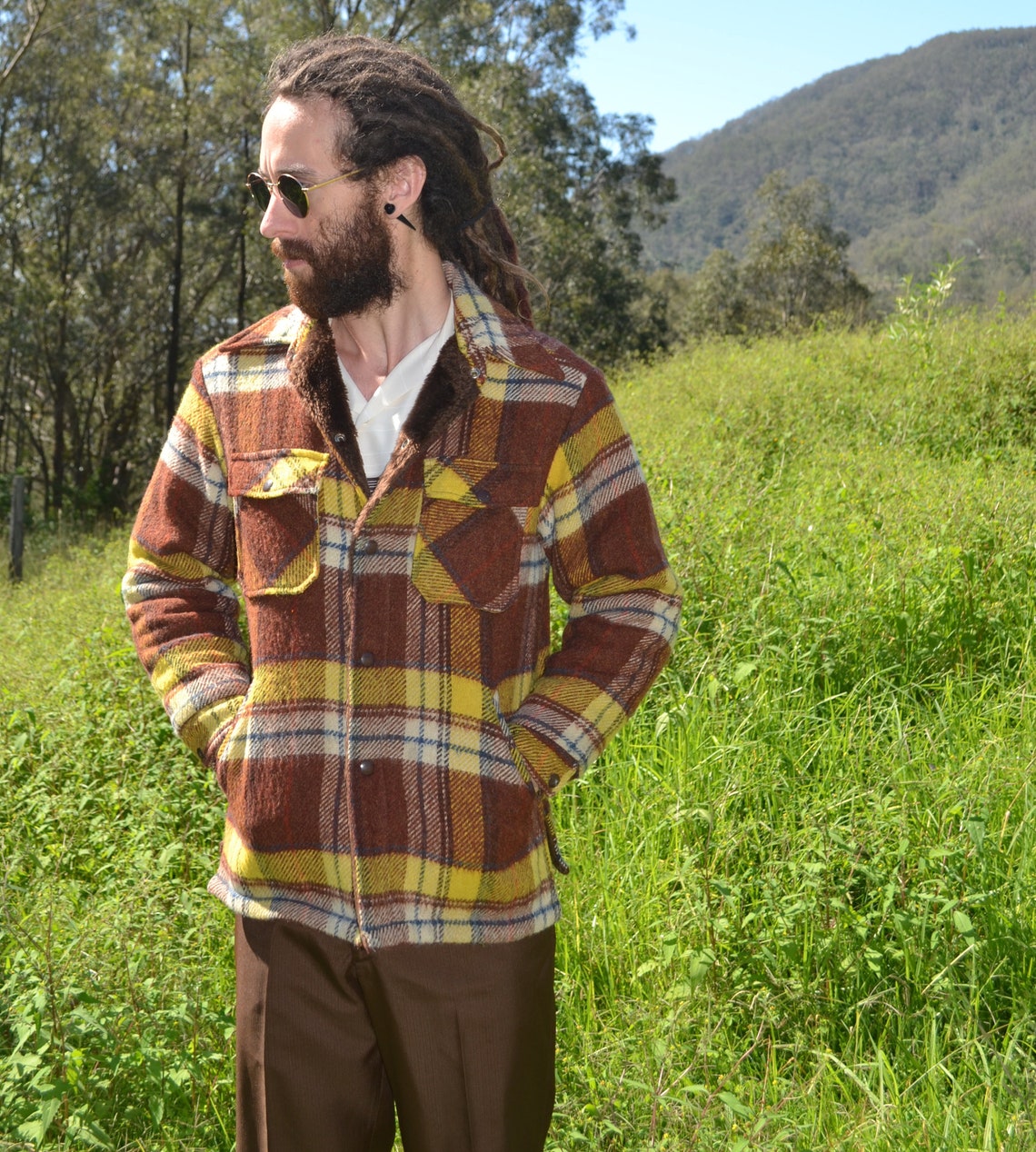 Vintage 70s Plaid Lumberjack Jacket Fully Lined Sherpa - Etsy