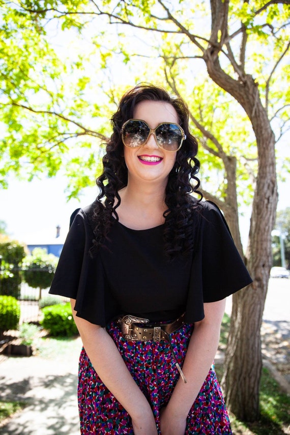 Vintage 80s Fluro Neon Skirt, Size 12. 80s Rainbow Sk… - Gem