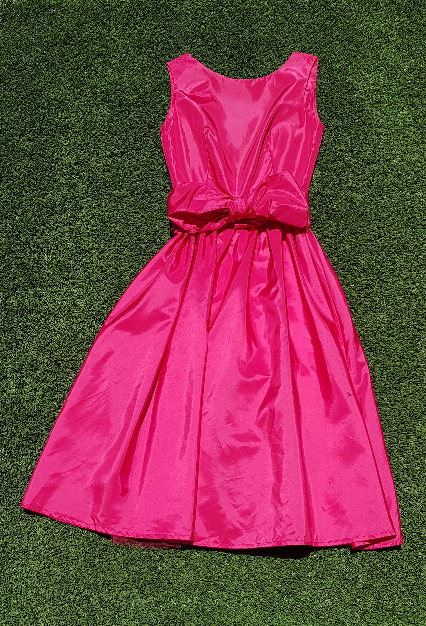 Vintage 80s PROM QUEEN Barbie Pink Prom Dress Large Bow Sash | Etsy