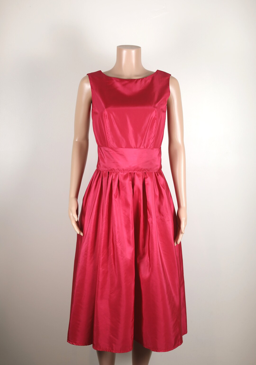 Vintage 80s PROM QUEEN Barbie Pink Prom Dress, Size 8, Large Bow Sash ...