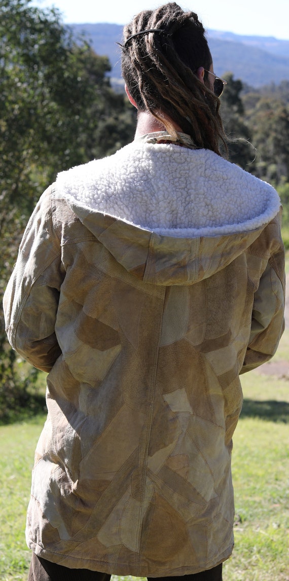 70s Sheepskin Australian Drover Jacket, 70s Sherpa Ja… - Gem
