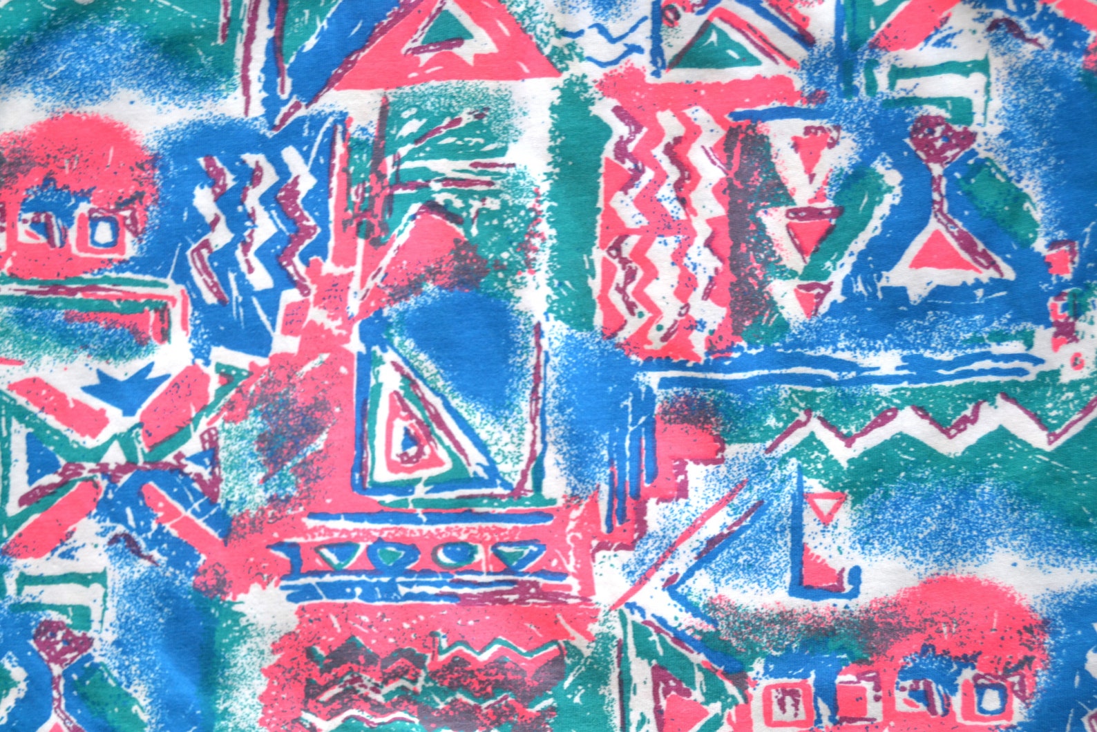 Vintage 80s Neon Active Wear. 80s Fluro Sports Tee, 80s Neon Exercise ...