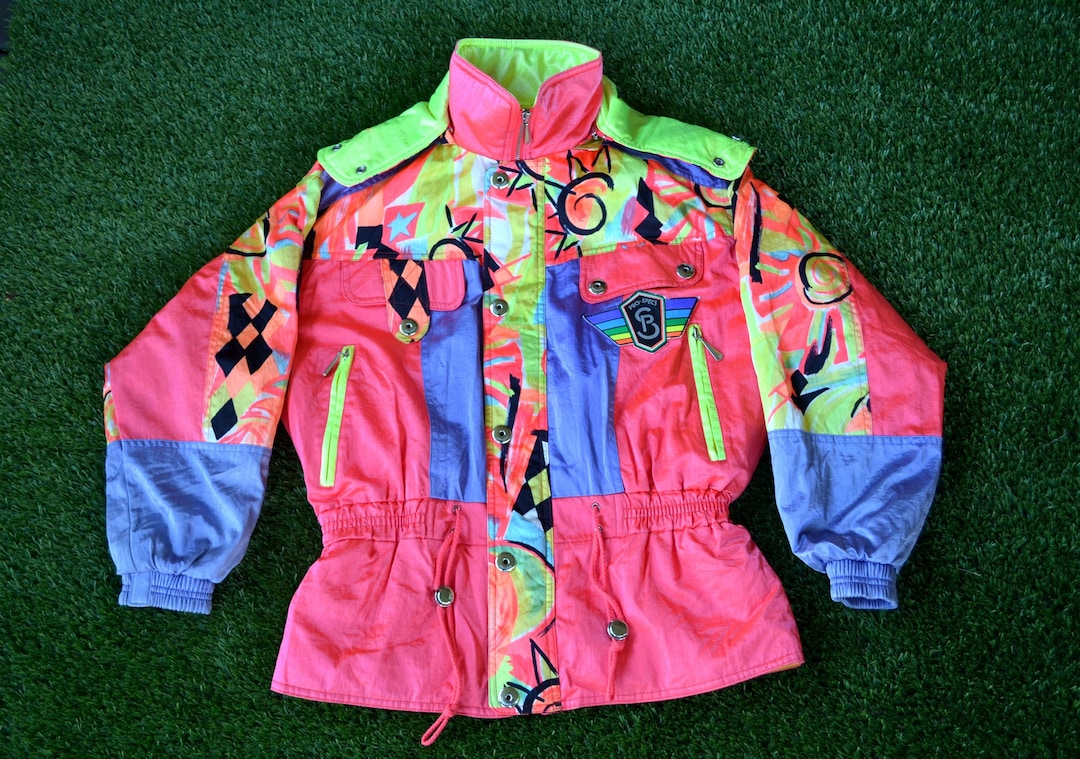 Vintage 80s Fluro Neon Ski Suit Jacket Vintage Snow Suit - Etsy Australia