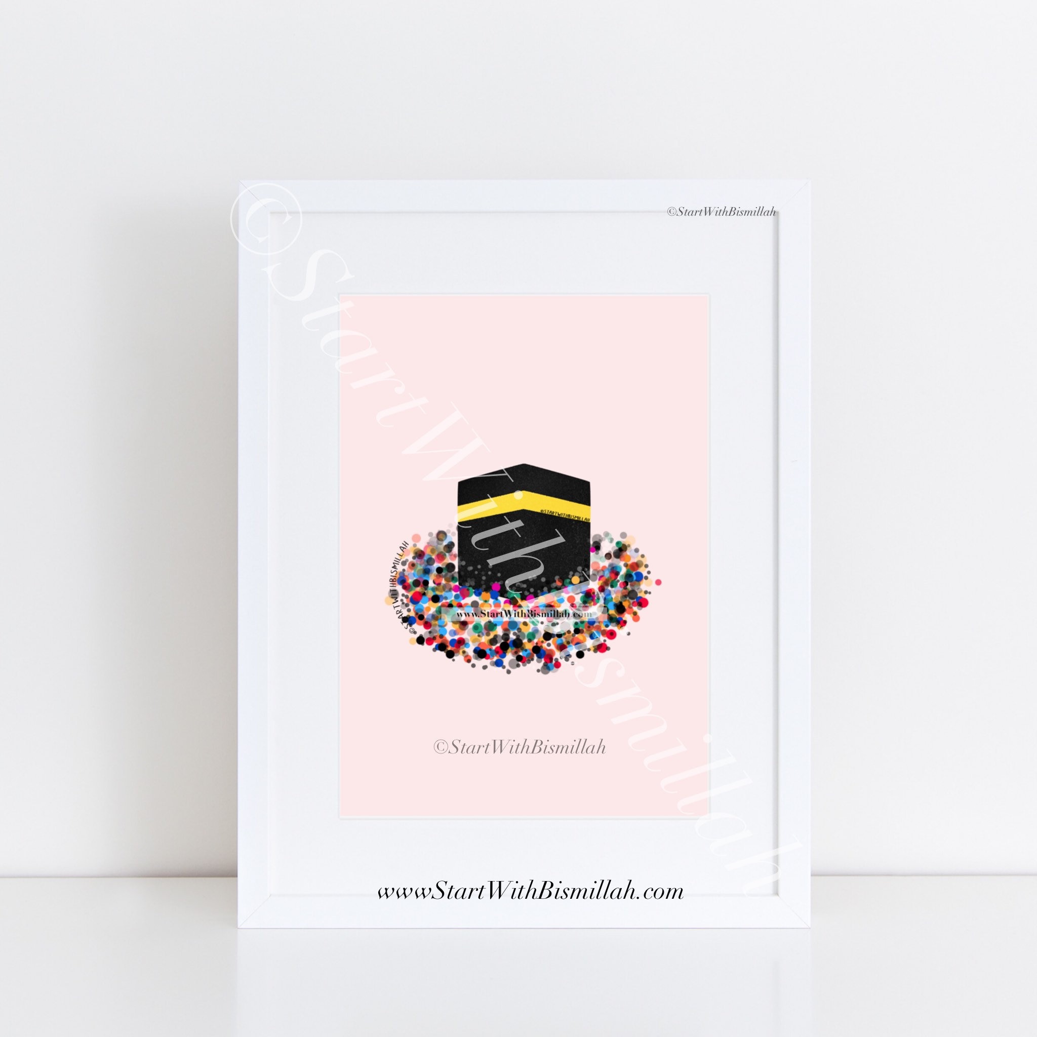 Abstract Kaaba illustration Print | Etsy