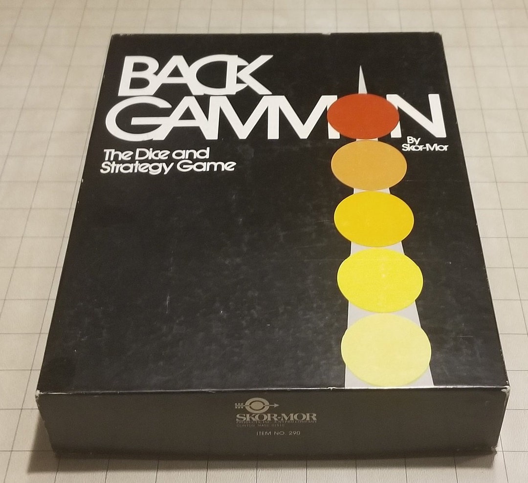 Vintage Skor-mor Backgammon No. 290 - Etsy