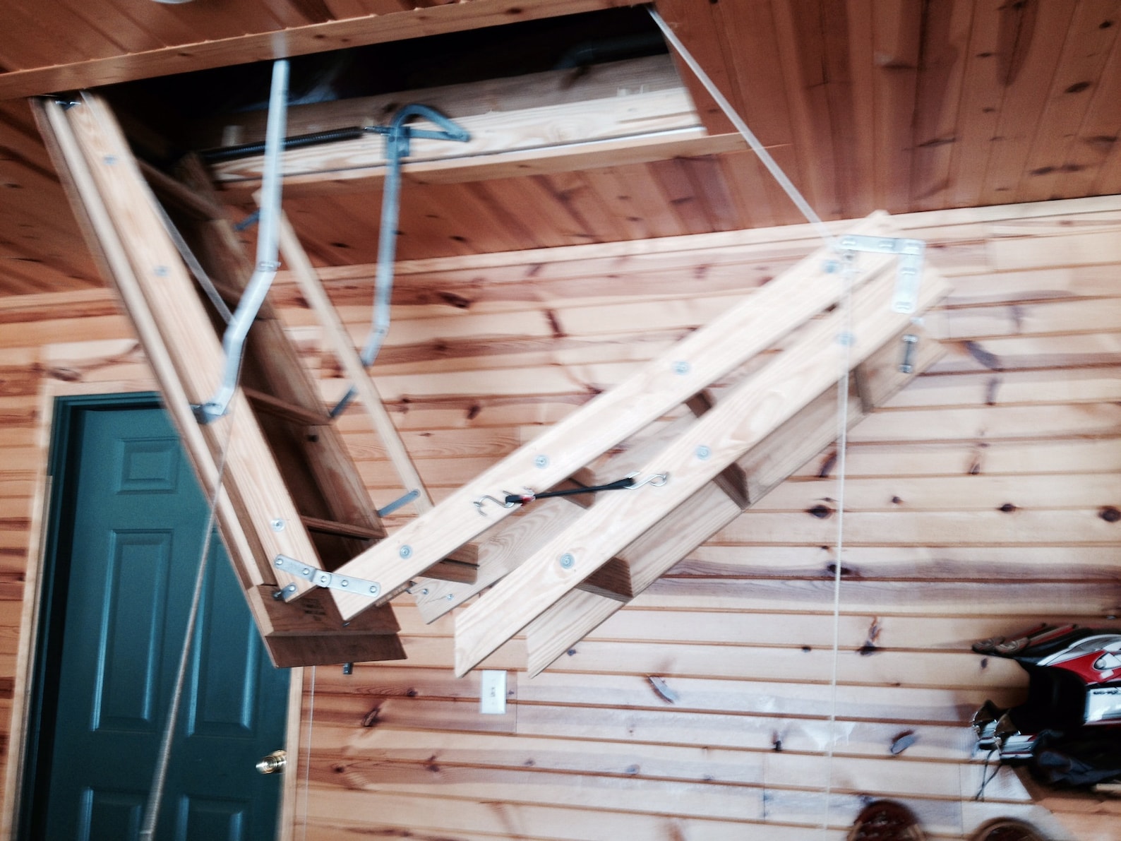 Heavy Duty Attic Ladder Pulley System for 10’-12’ Ceilings. Great for ...