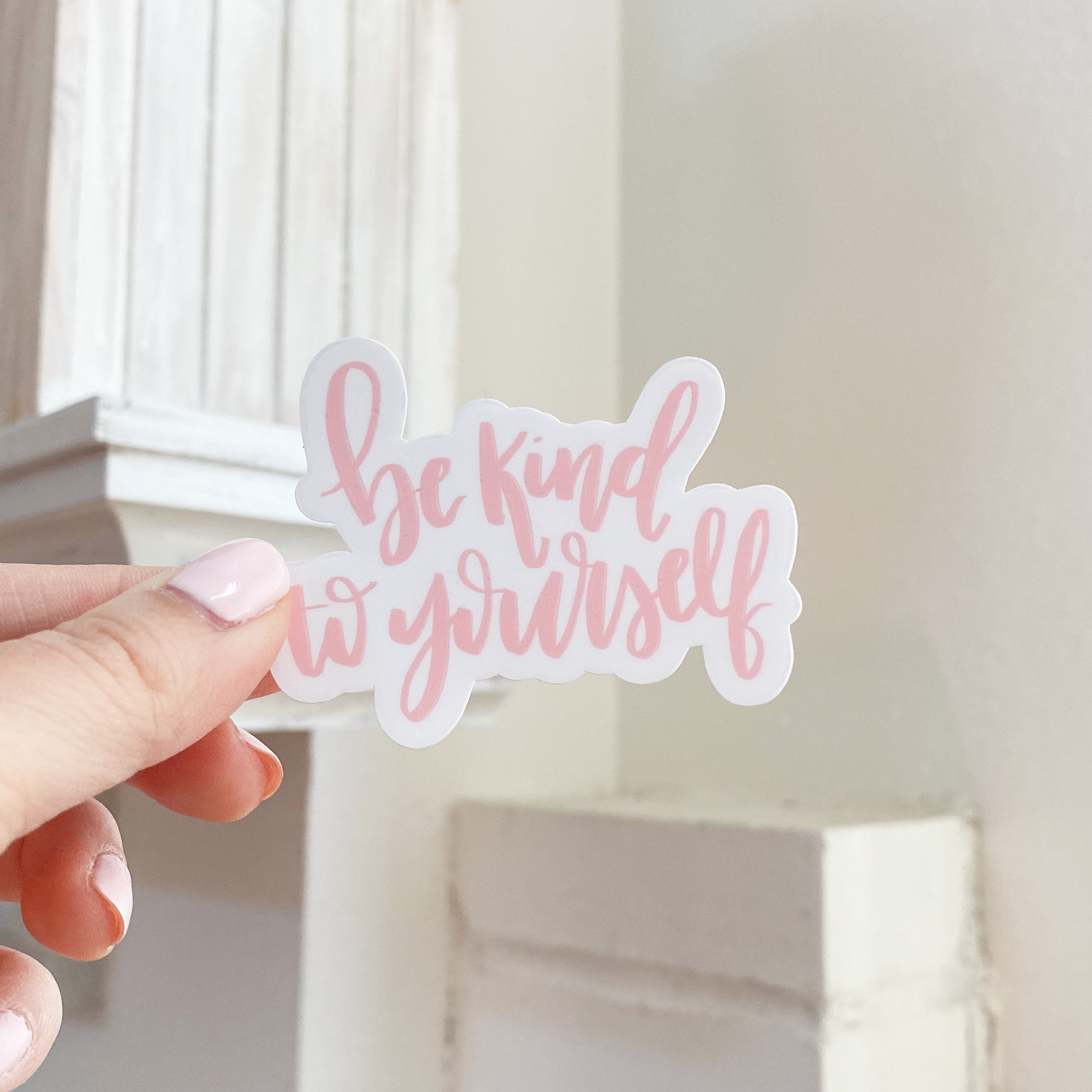 Be Kind to Yourself Sticker Waterproof Daily Affirmation | Etsy