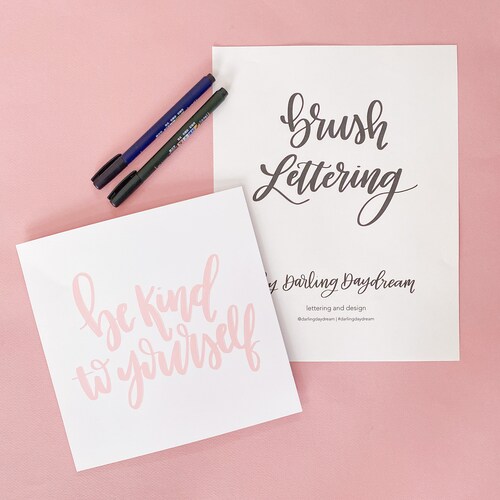 Calligraphy Kit Brush Lettering for Beginners Kit - Etsy