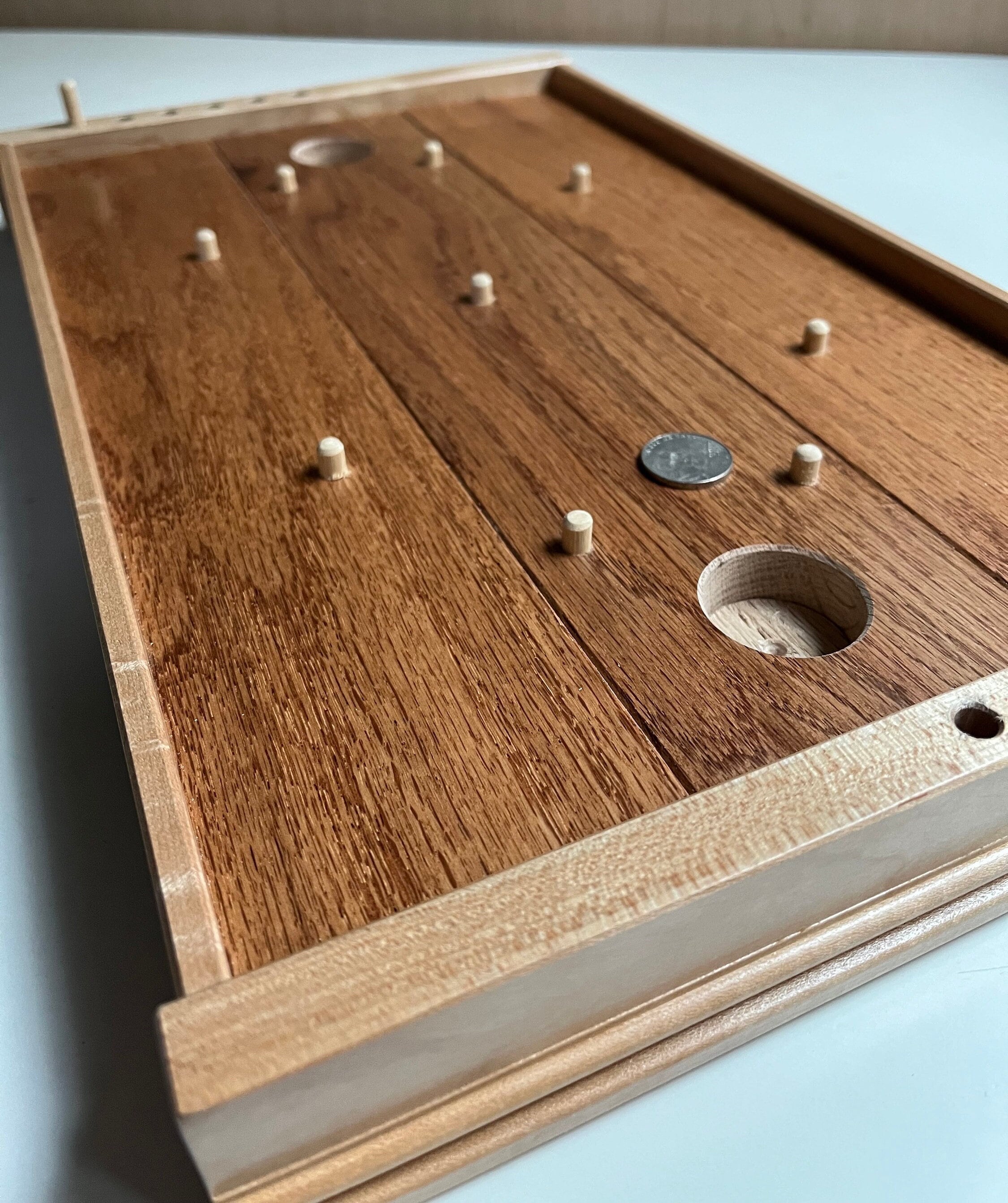 Coin Hockey Board Finger Hockey Board Handmade Tabletop Penny Hockey ...