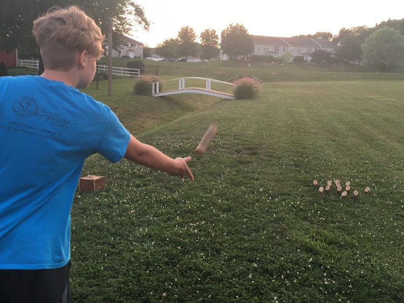 Scatter Game Set Rustic Pine Pins/baton Scandinavian - Etsy