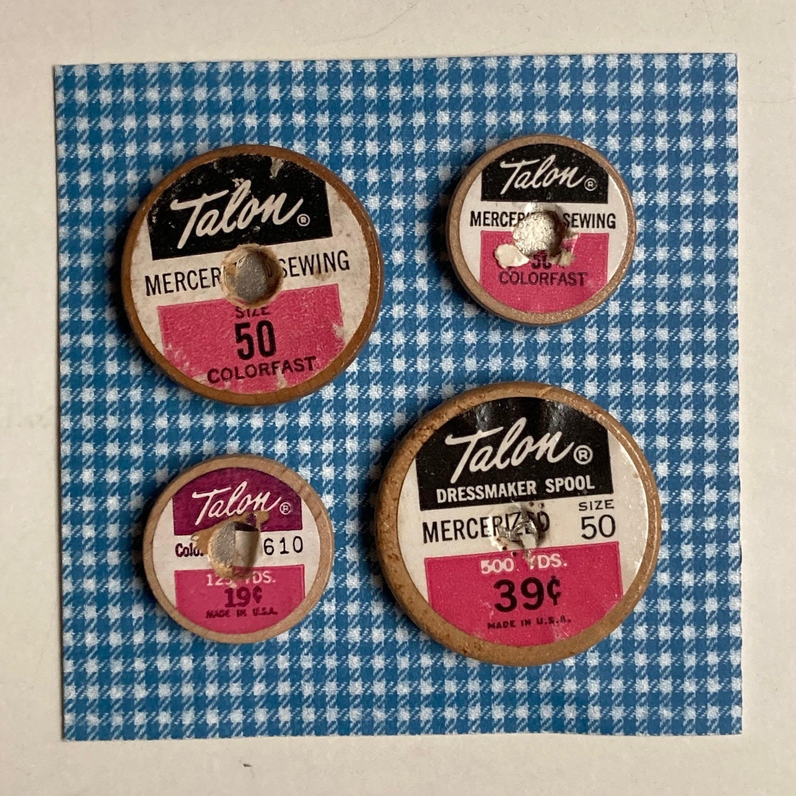 Magnets Made From Vintage Wooden Sewing Thread Spools set of - Etsy