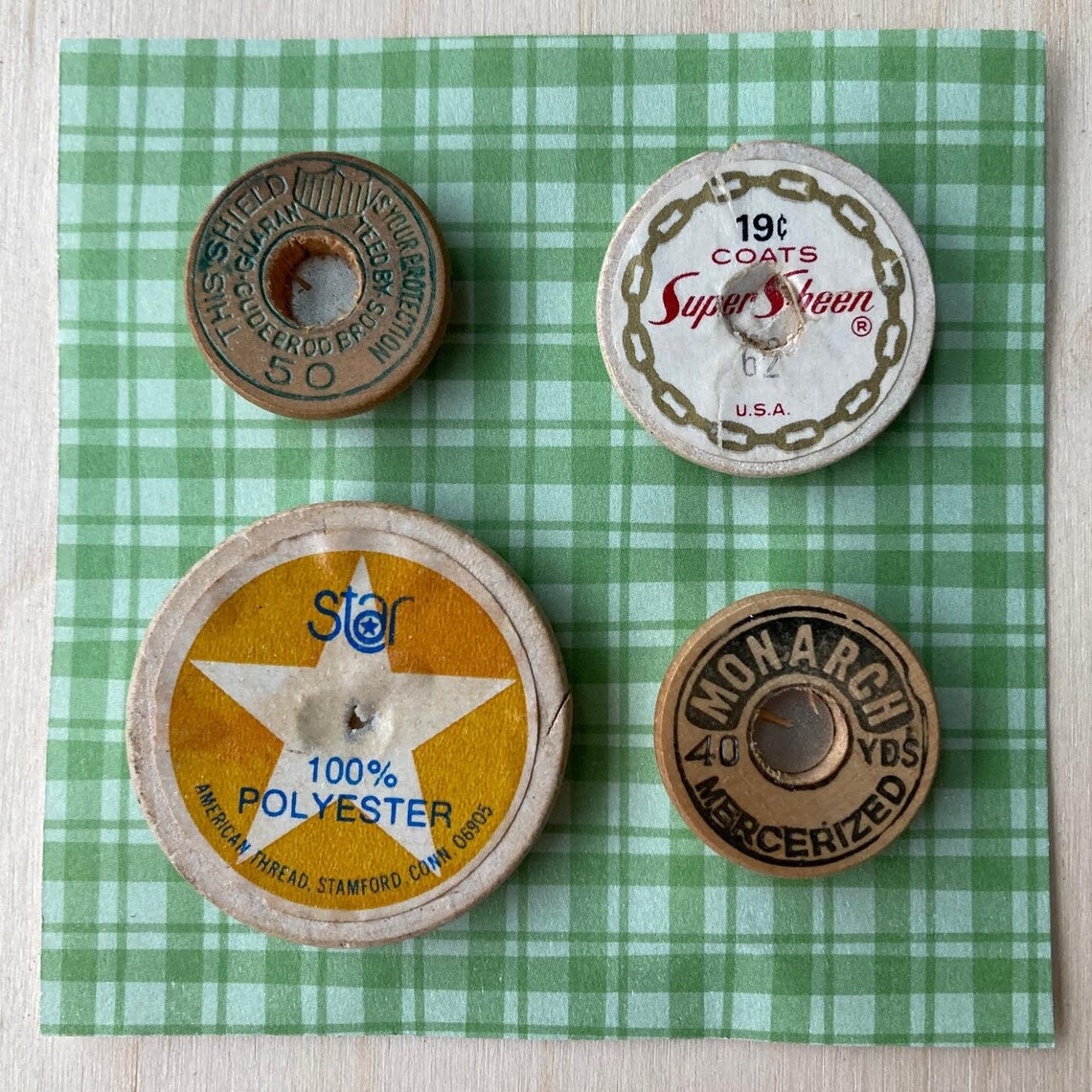 Magnets Made From Vintage Wooden Sewing Thread Spools set of - Etsy