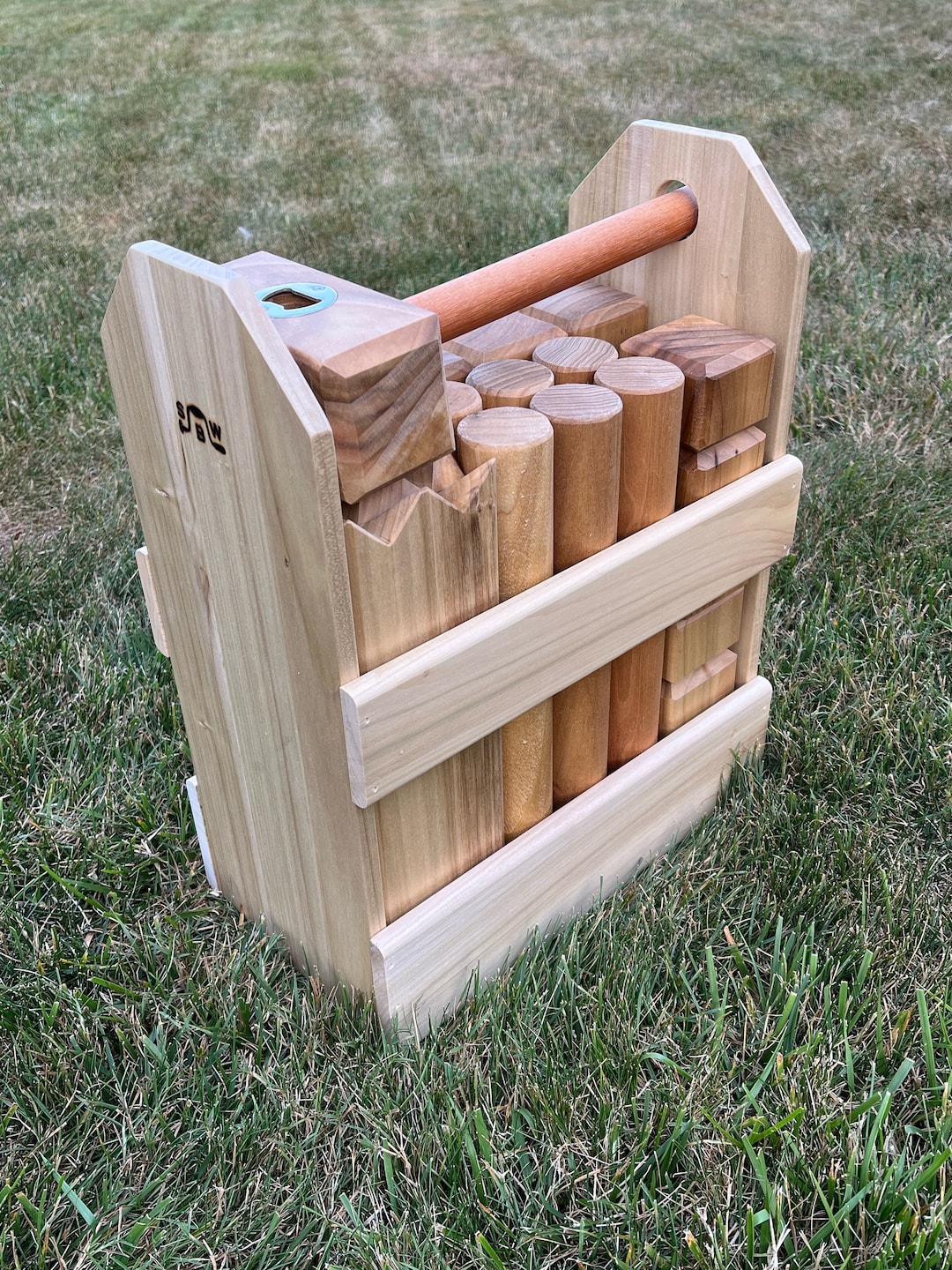 Kubb Set With Carrying Case; Reclaimed Poplar Wood; Viking Chess, Throwing Game, Lawn Game - Etsy