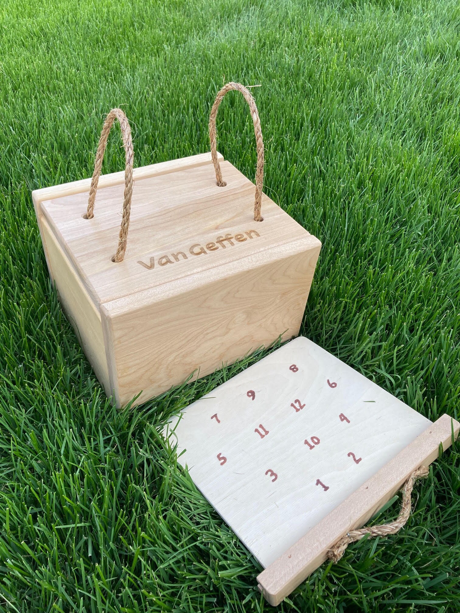 Personalized Deluxe Scatter Game With Hardwood Pins Box/rack ...