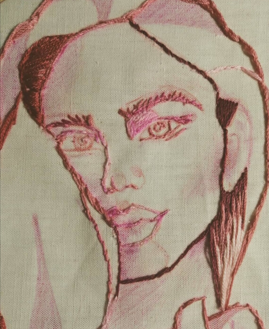 Embroidered Portrait - Etsy