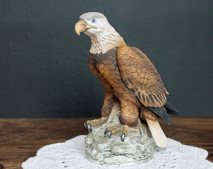 Bald Eagle Statue, Vintage Porcelain Bald Eagle Figurine, Andrea by ...