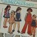 Vintage Mccall's Girls Jumper & Apron Dress Pattern / Girls Top, Blouse ...
