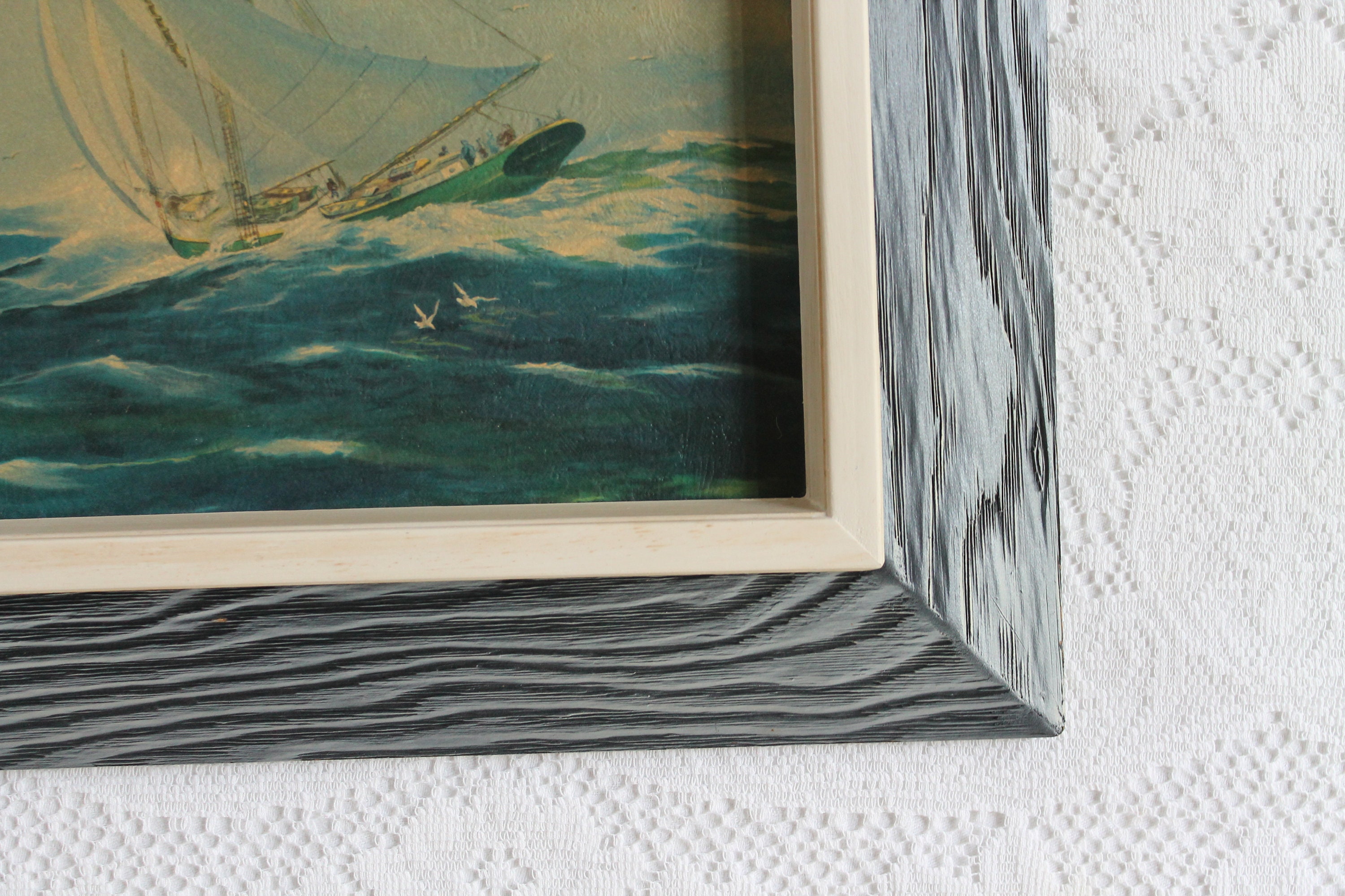 Vintage Framed Nautical Wall Art off the Banks | Etsy