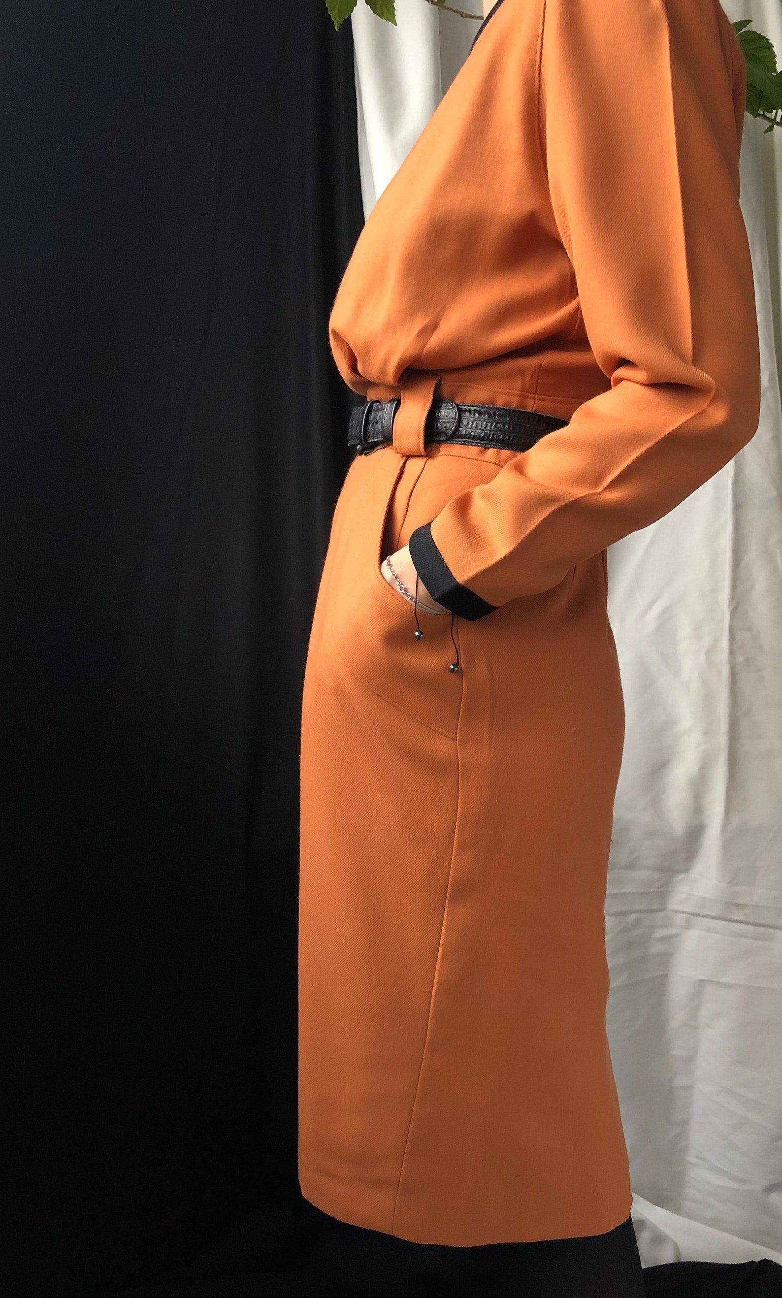 Vintage Wool Dress with Back Buttons Detail Size S M FTV44 | Etsy