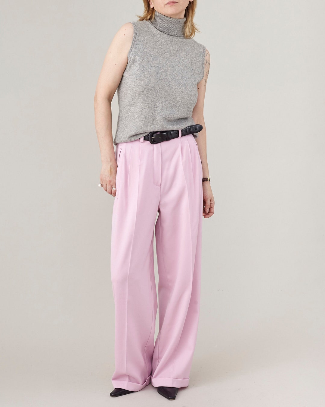 Wool Slacks CUSTOM MADE Color Size Finish High Waist Wide Leg Pants ...