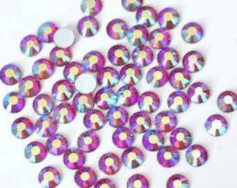 Pink Ab Glass Rhinestones - Etsy