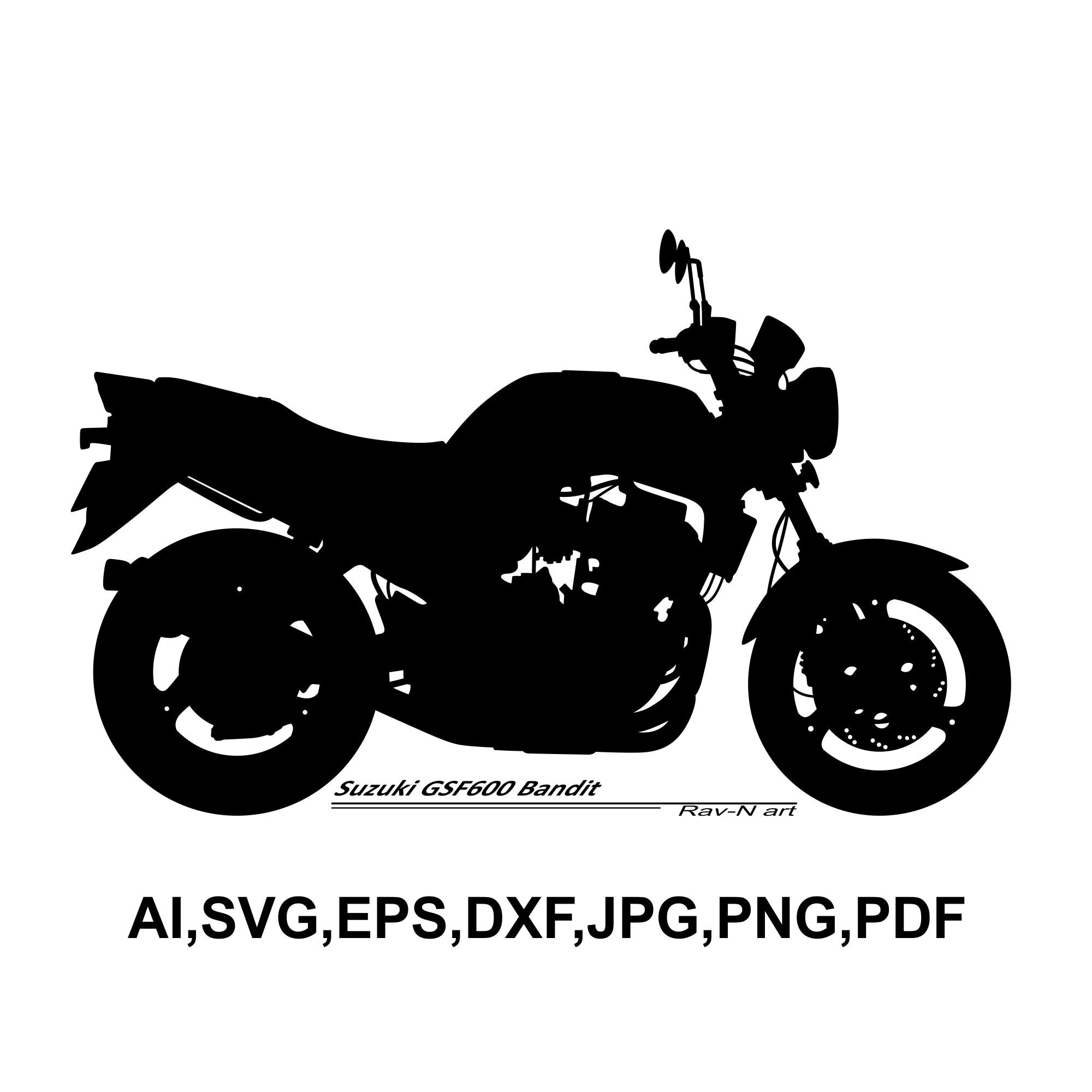 Suzuki GSF600 Bandit - Motorcycle Motorbike Vector Graphic Digital ...