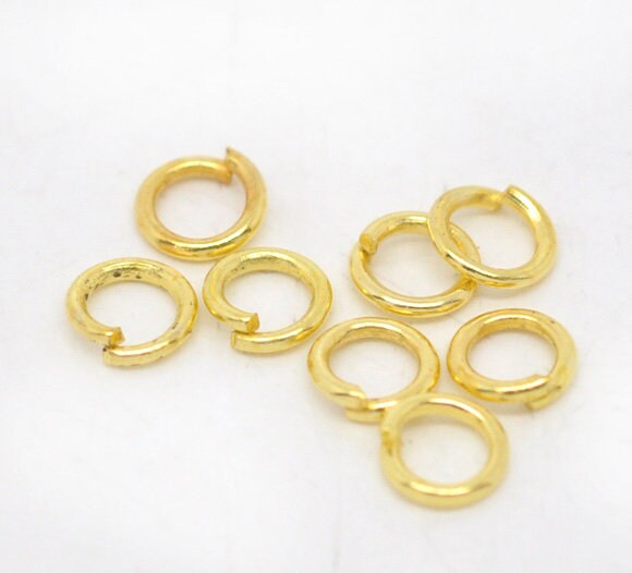 Bulk 1000 4mm Jump Rings Gold Plated Open Jump Rings Great For Jewelry bulk-1000-4mm-jump-rings-gold-plated-open-jump-rings-great-for-jewelry