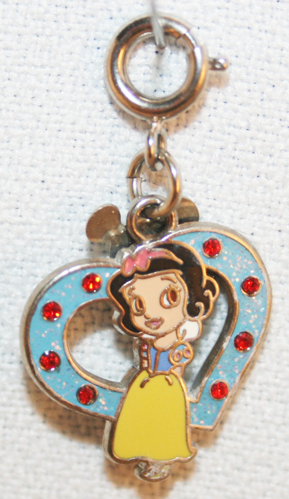 Disney Baby Snow White Rhinestone Heart Charm Bracelet Charms - Etsy