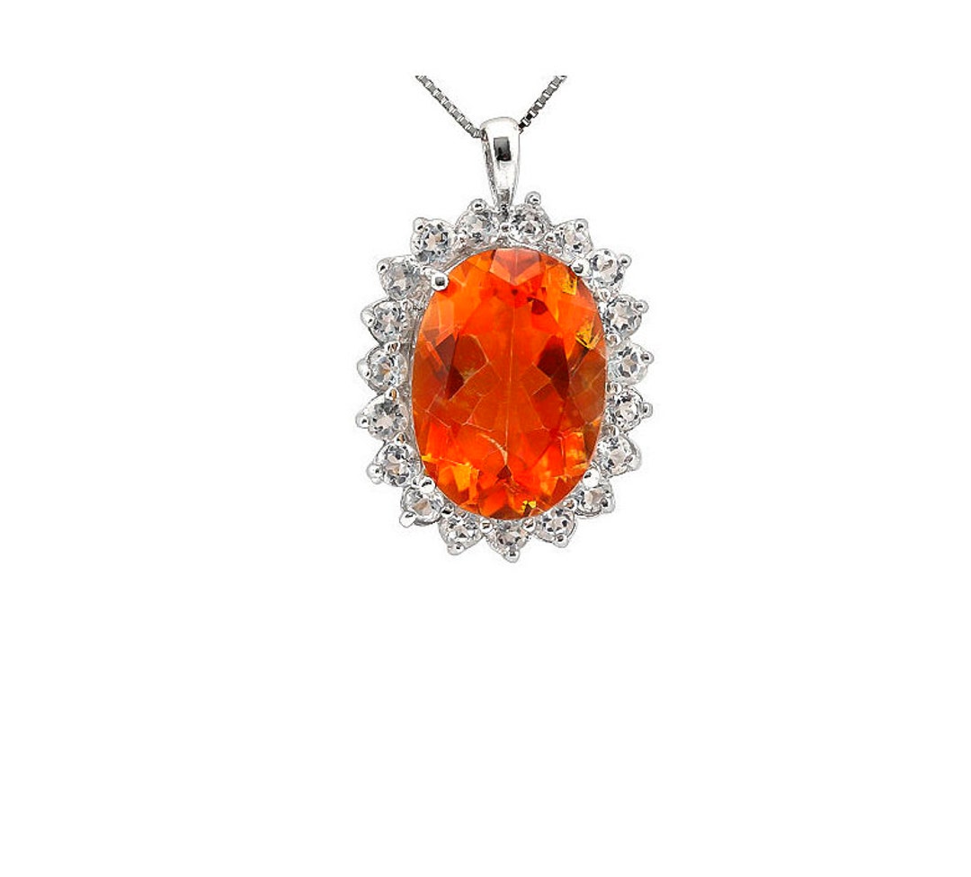 11.36 Ct Azotic Topaz Gemstone and 3.0 Ct Created Diamond - Etsy
